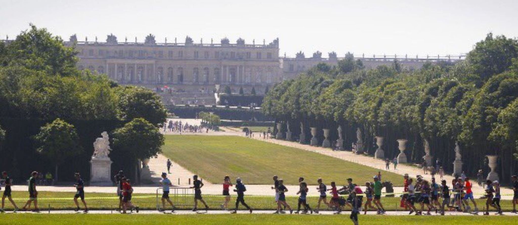 A running race at the Palace of Versailles